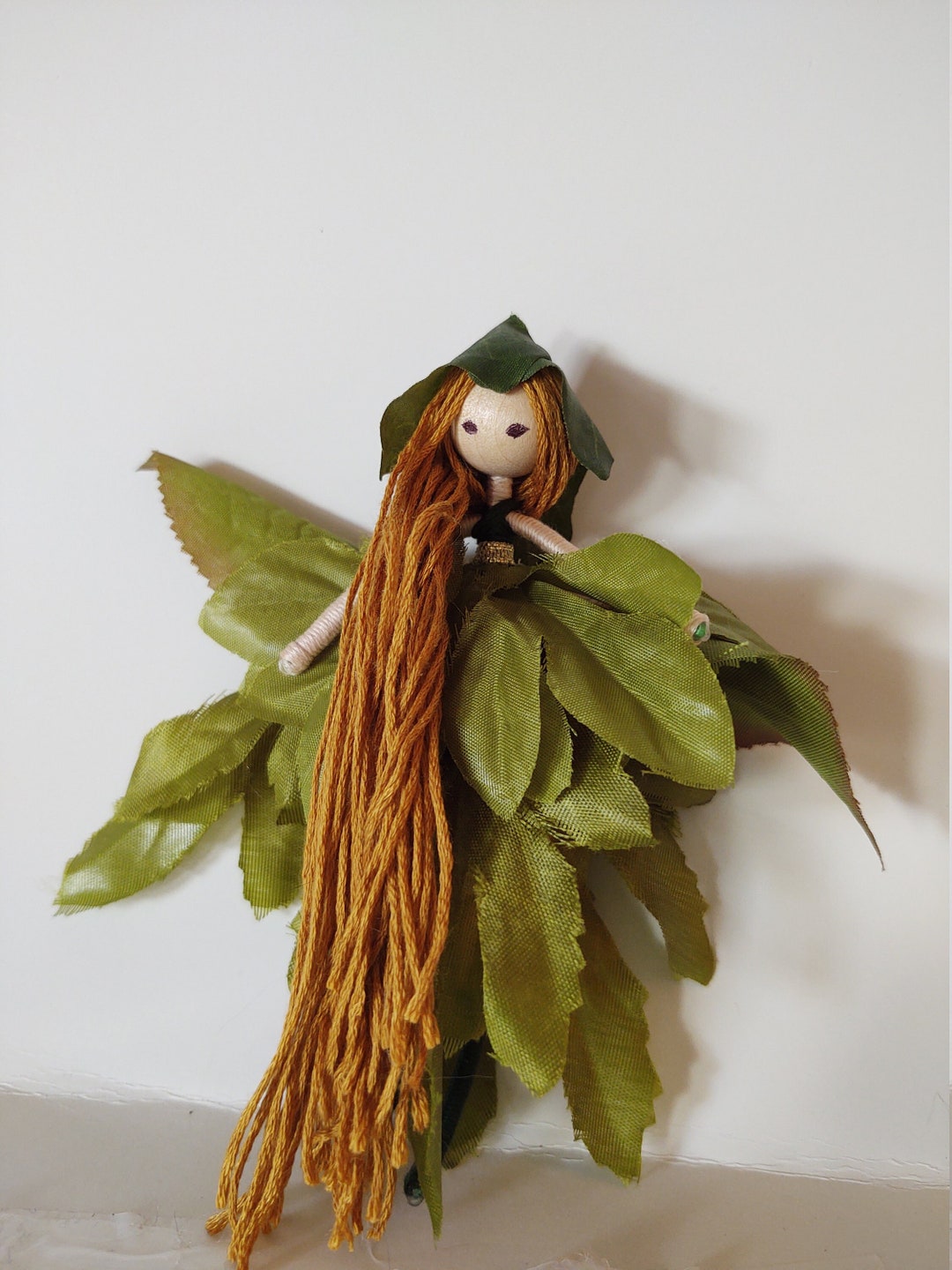 Woodland Fairy Doll: Poseable Leaf Outfit, Custom Made-to-order - Etsy