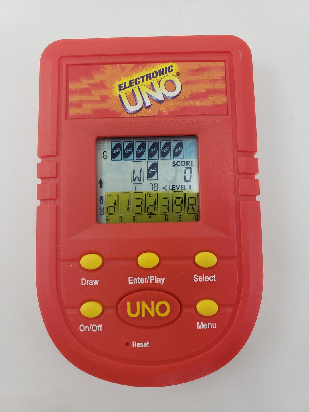 Mattel 2001 Handheld Electronic UNO Game - Pre Owned - Etsy