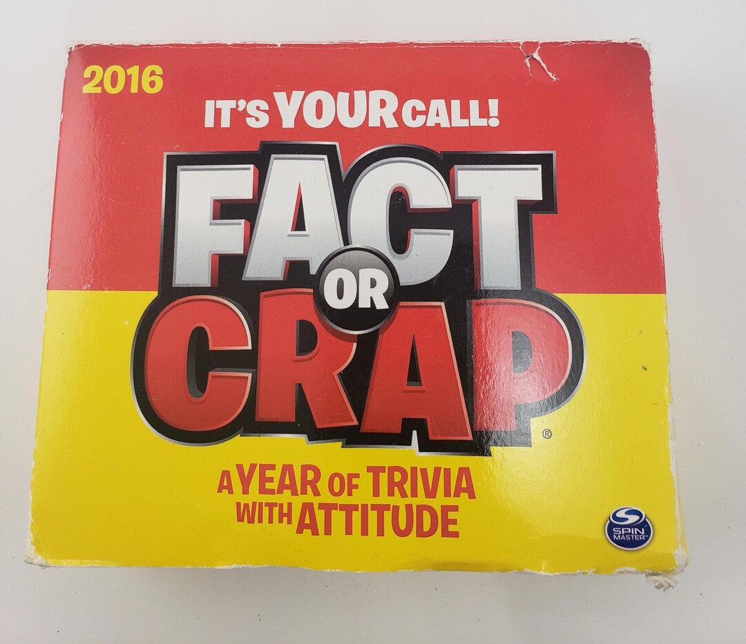 2016 Spin Master Fact or Crap Trivia Cards - Etsy