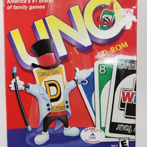 2000 Mattel UNO CD-ROM Game - Open Box - Etsy