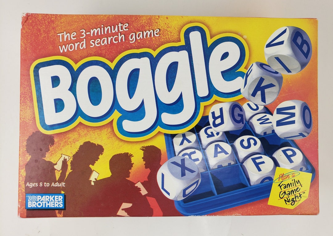 Vtg. 1999 Hasbro Boggle Word Search Game - Pre - Owned - Etsy