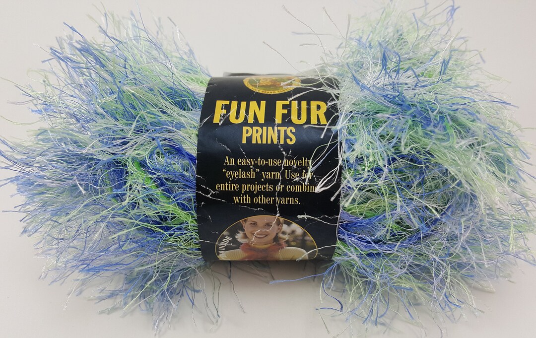 Lion Brand Fun Fur,#215 Variegated,multi Colored Yarn - Etsy