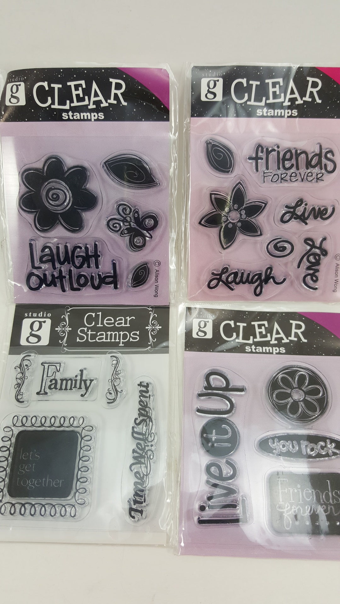 Studio G Clear Acrylic Stamps - Etsy