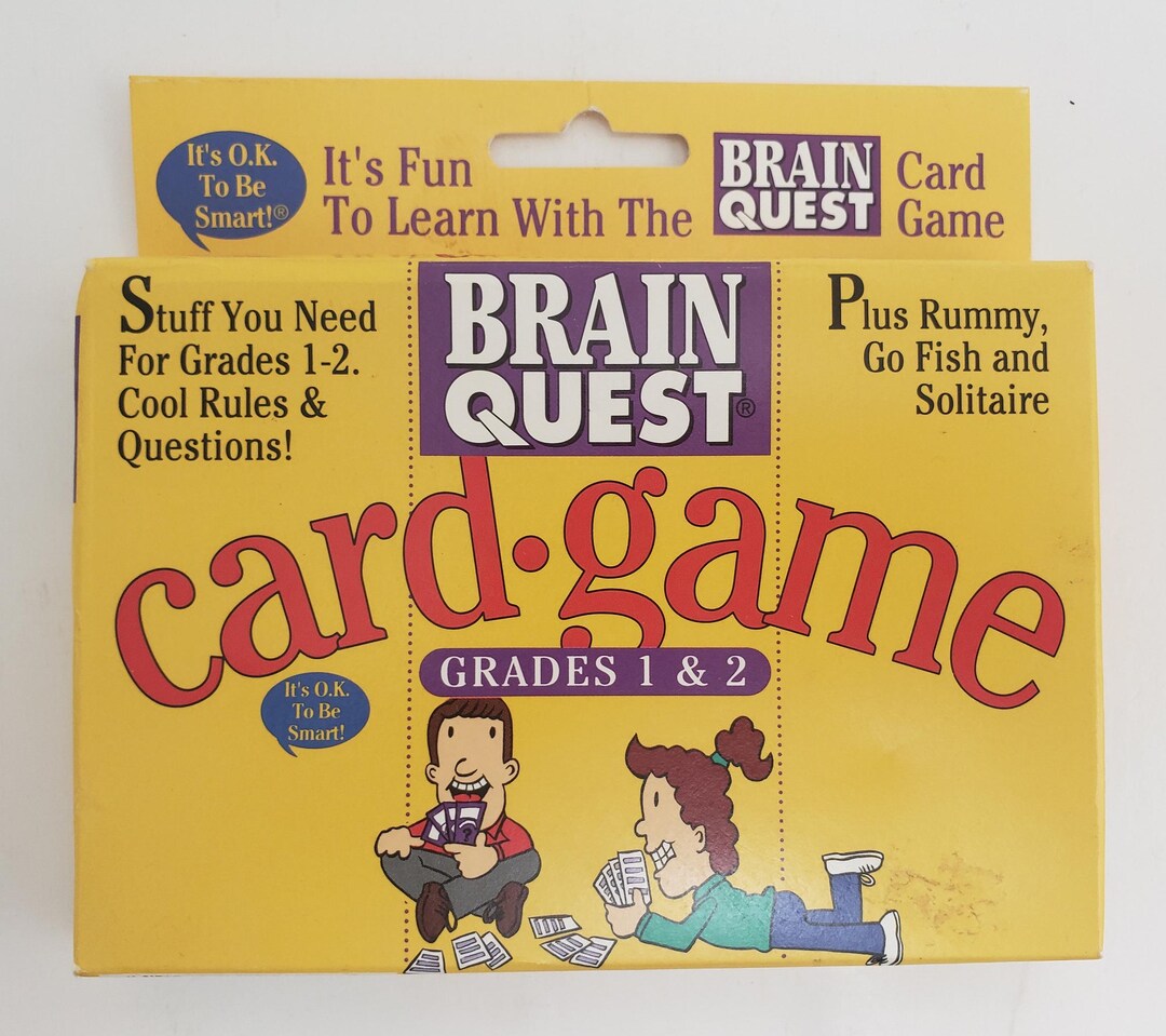 1996 Workman Publishing Brain Quest Card Game Grades 1 & 2 - Etsy