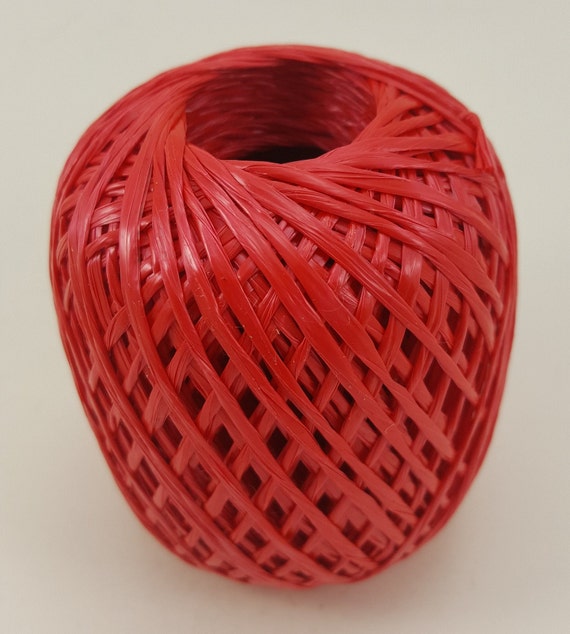 Red Plastic Macramé Cord | Etsy