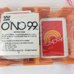 Vintage IGI Deluxe 1982 O'NO 99 Card Game - Pre Owned - Etsy