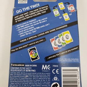 Mattel DOS Card Game - Open Box - Etsy