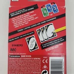 Mattel 2019 UNO WILD Card Game - Open Box - Etsy