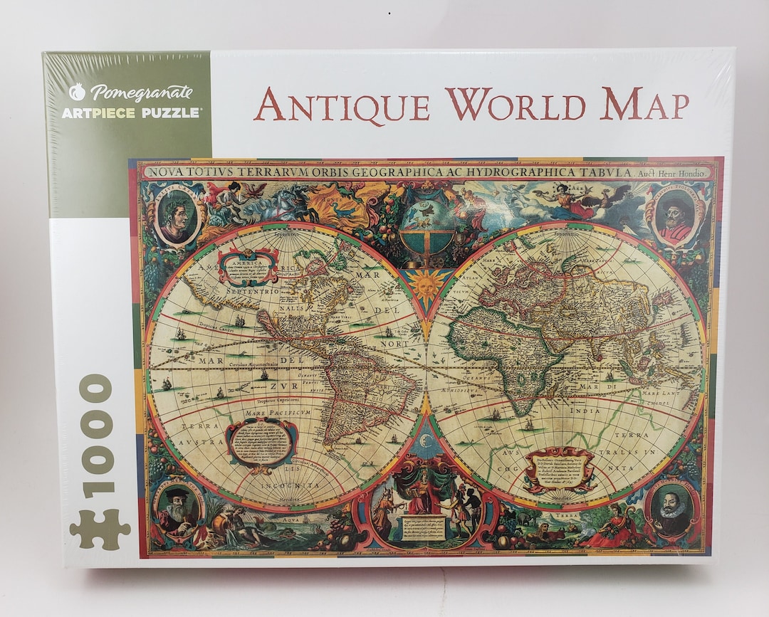 Pomegranate Artpiece antique World Map 1000 Pieces Puzzle - Etsy