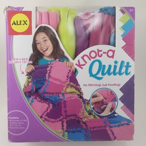 Alex Knot-a Quilt Making Fleece Blanket Kit - Etsy
