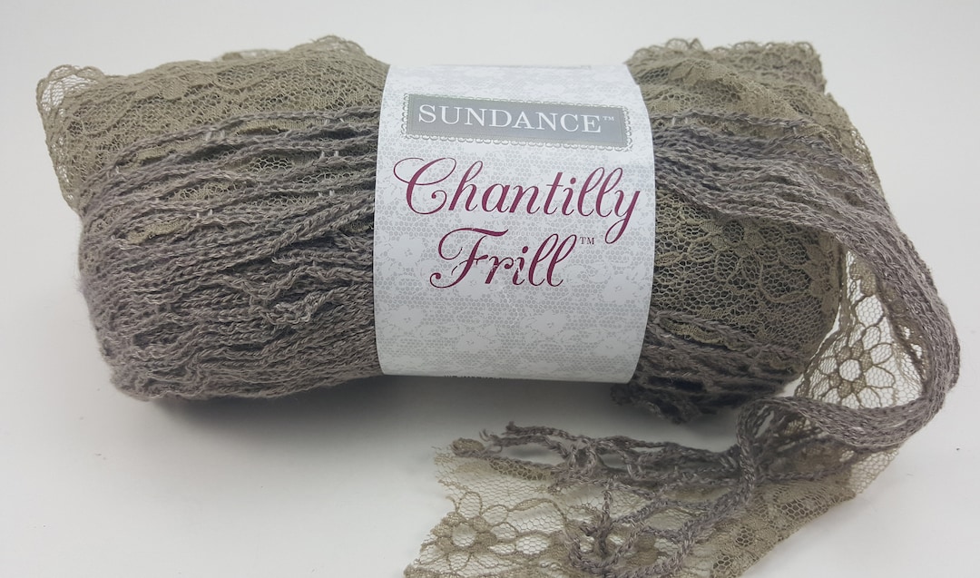 Sundance Chantilly Frill "gray" Lace Yarn - Etsy