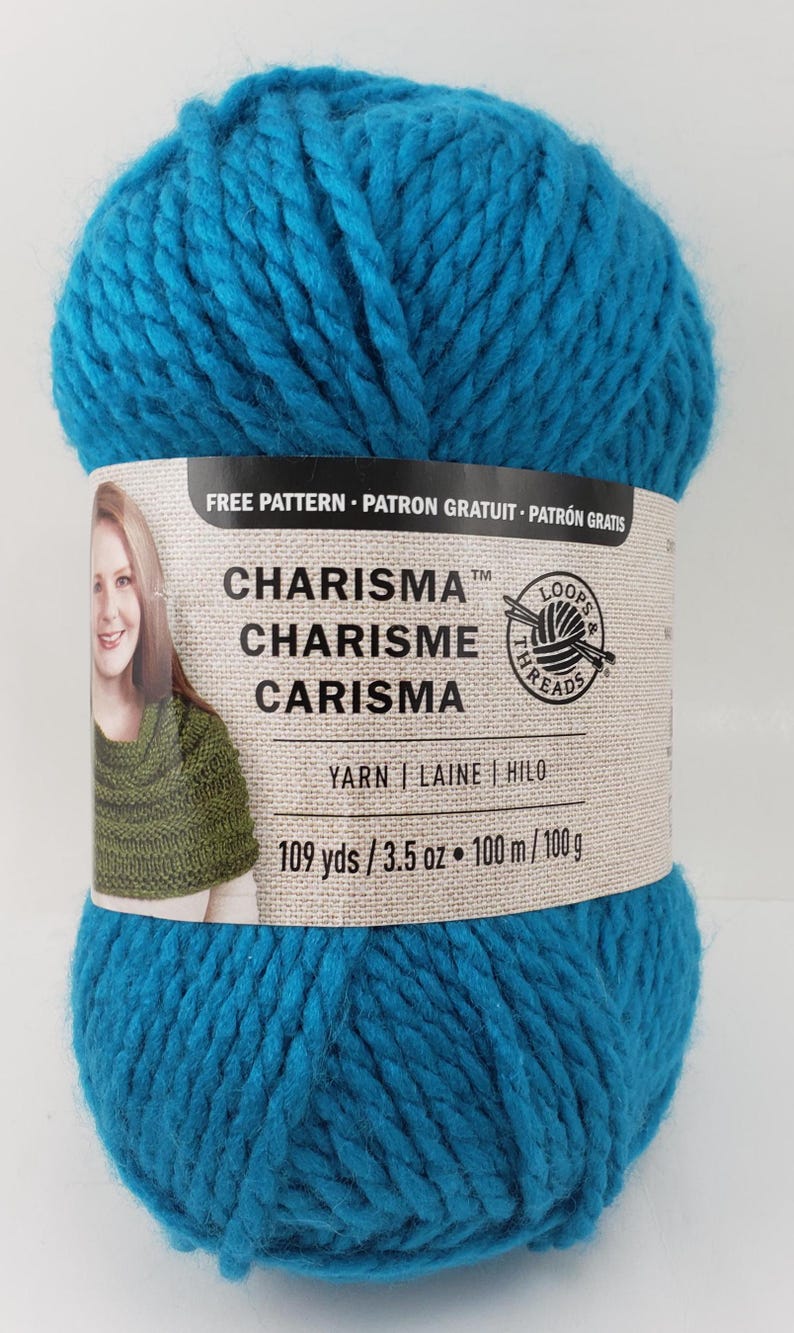 Loops & Threads Charisma # J22 "electric Blue" Yarn - Etsy