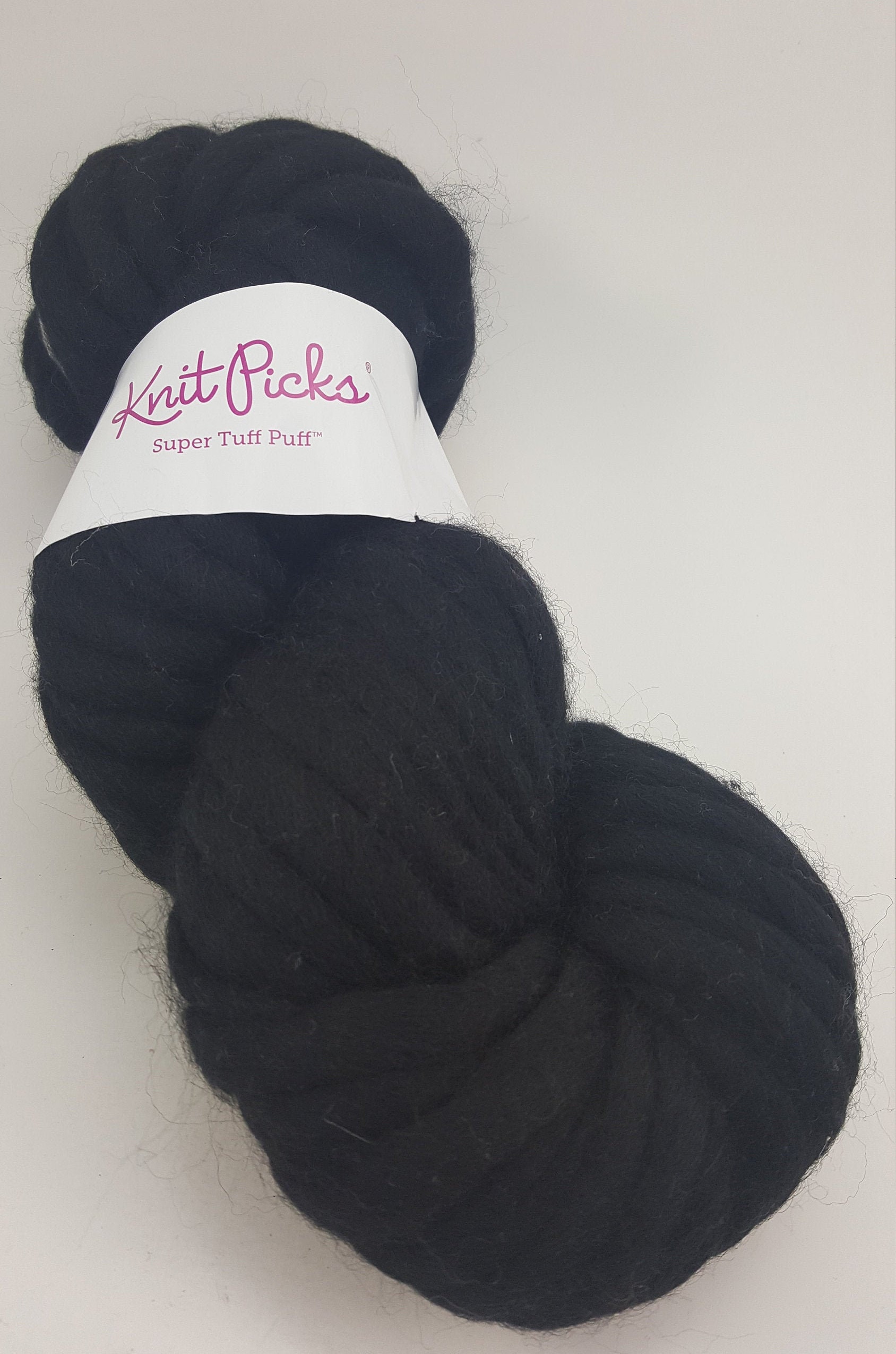 Knit Picks Super Tuff Puff Yarn Black - Etsy México
