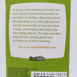 Flashkids Phonics Grade 1 Cards - Etsy