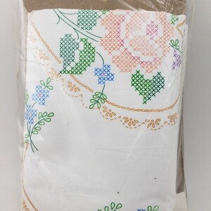 Bucilla 1992 Stamped in Full Color Pair Pillowcases Kit 63312 rose ...