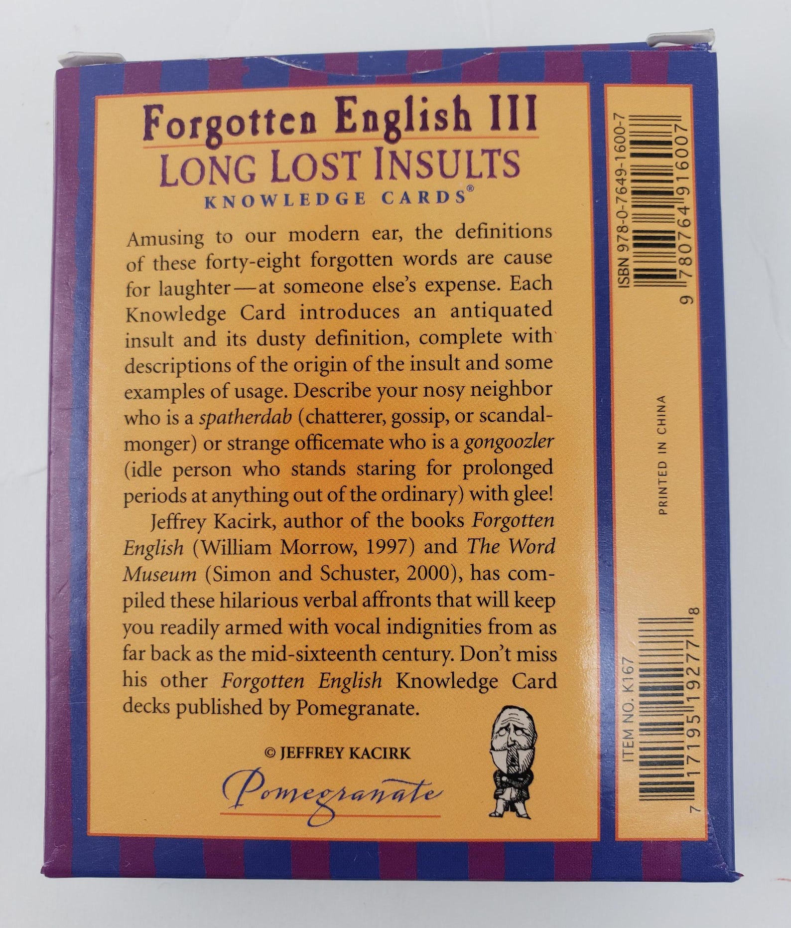 Pomegranate Forgotten English 111 Long Lost Insults Knowledge Cards ...