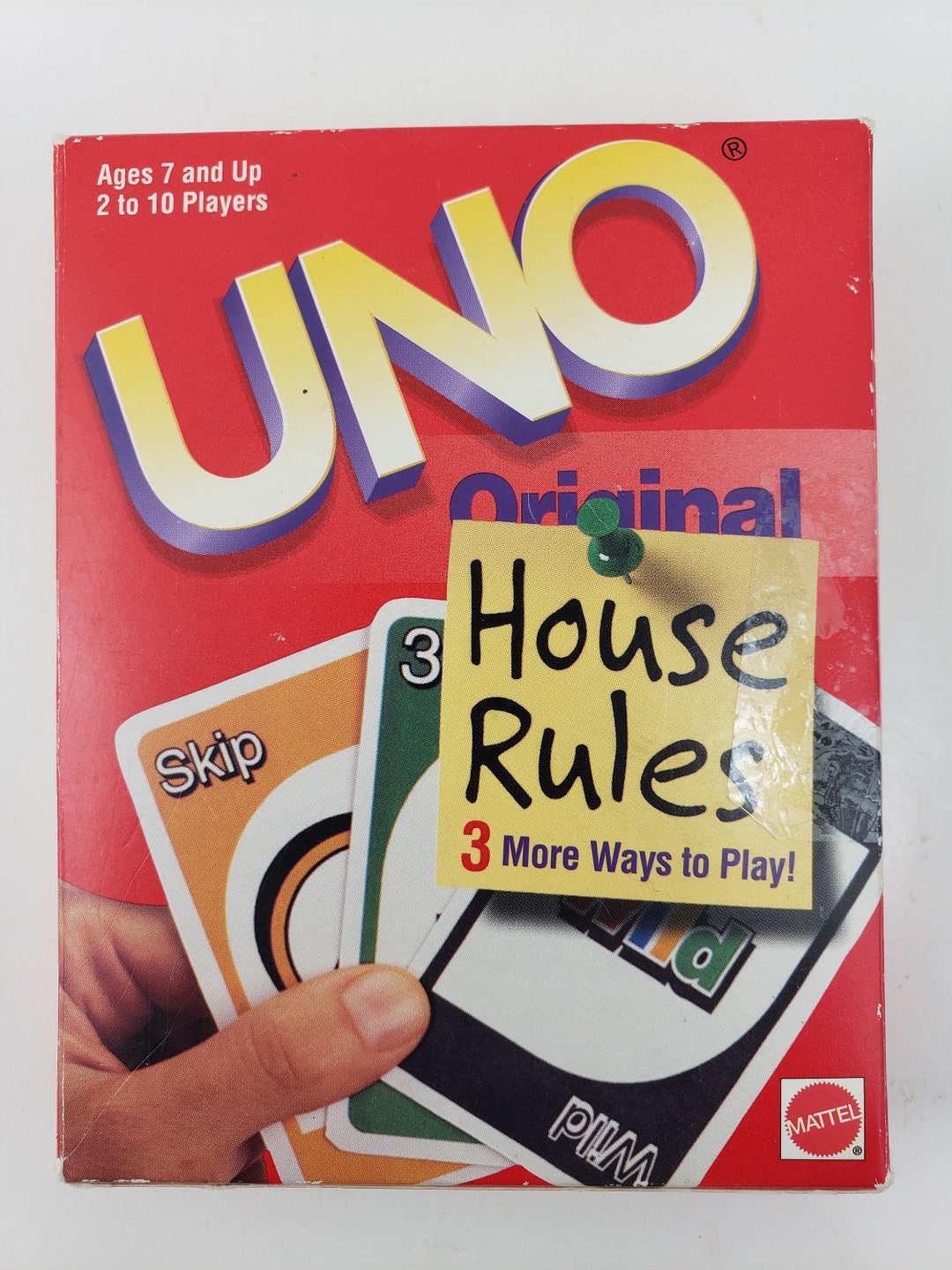 Mattel 1998 UNO Original House Rules Card Game - Pre Owned - Etsy