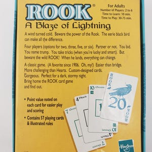 Parker Brothers Hasbro 2001 rook Card Game - Etsy