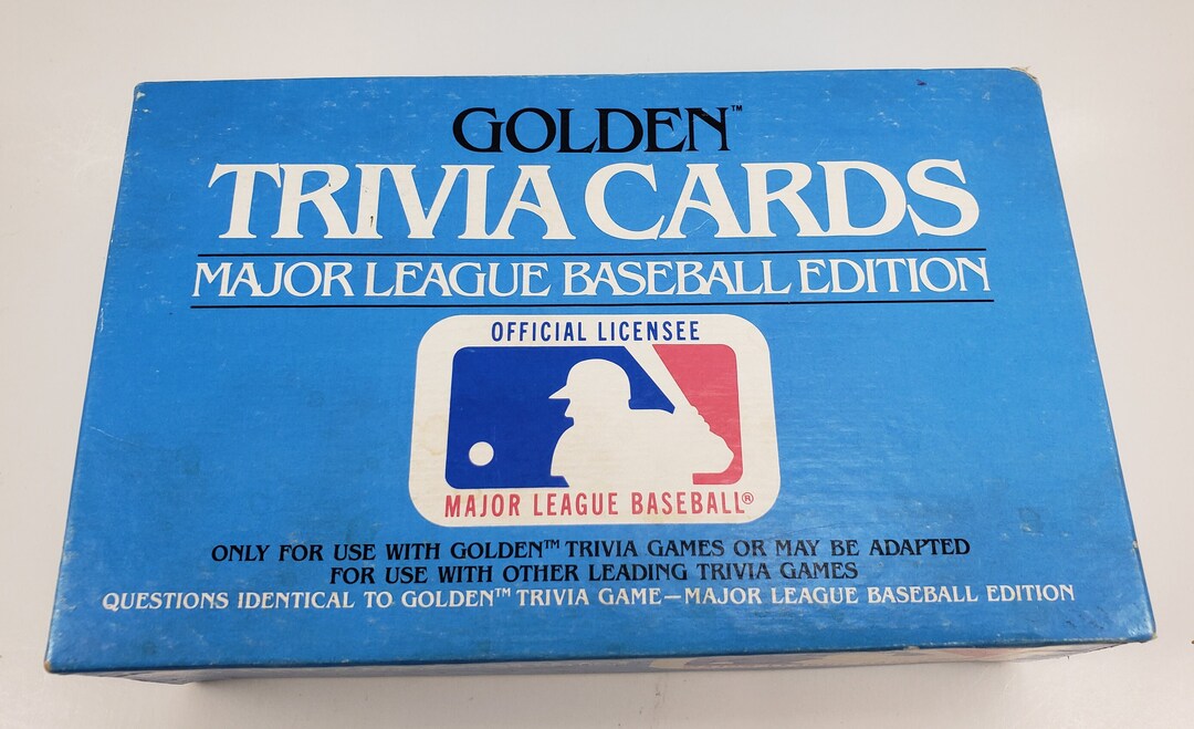 Golden Trivia Cards, Major League Baseball Edition - Pre Owned - Etsy