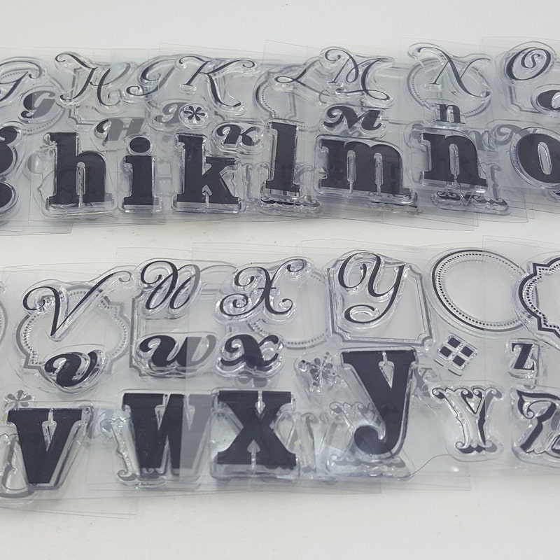 Clear Alphabet Stamps - Etsy