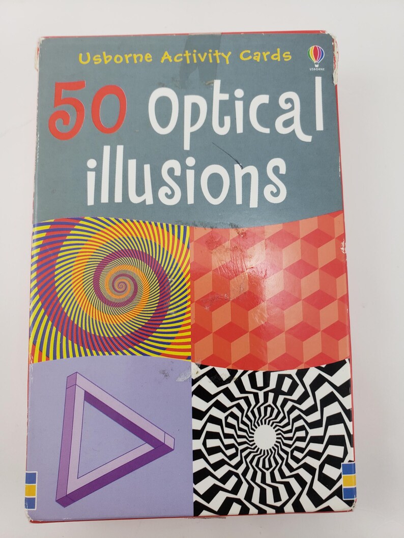 Usborne 50 Optical Illusions Activity Cards - Open Box - Etsy