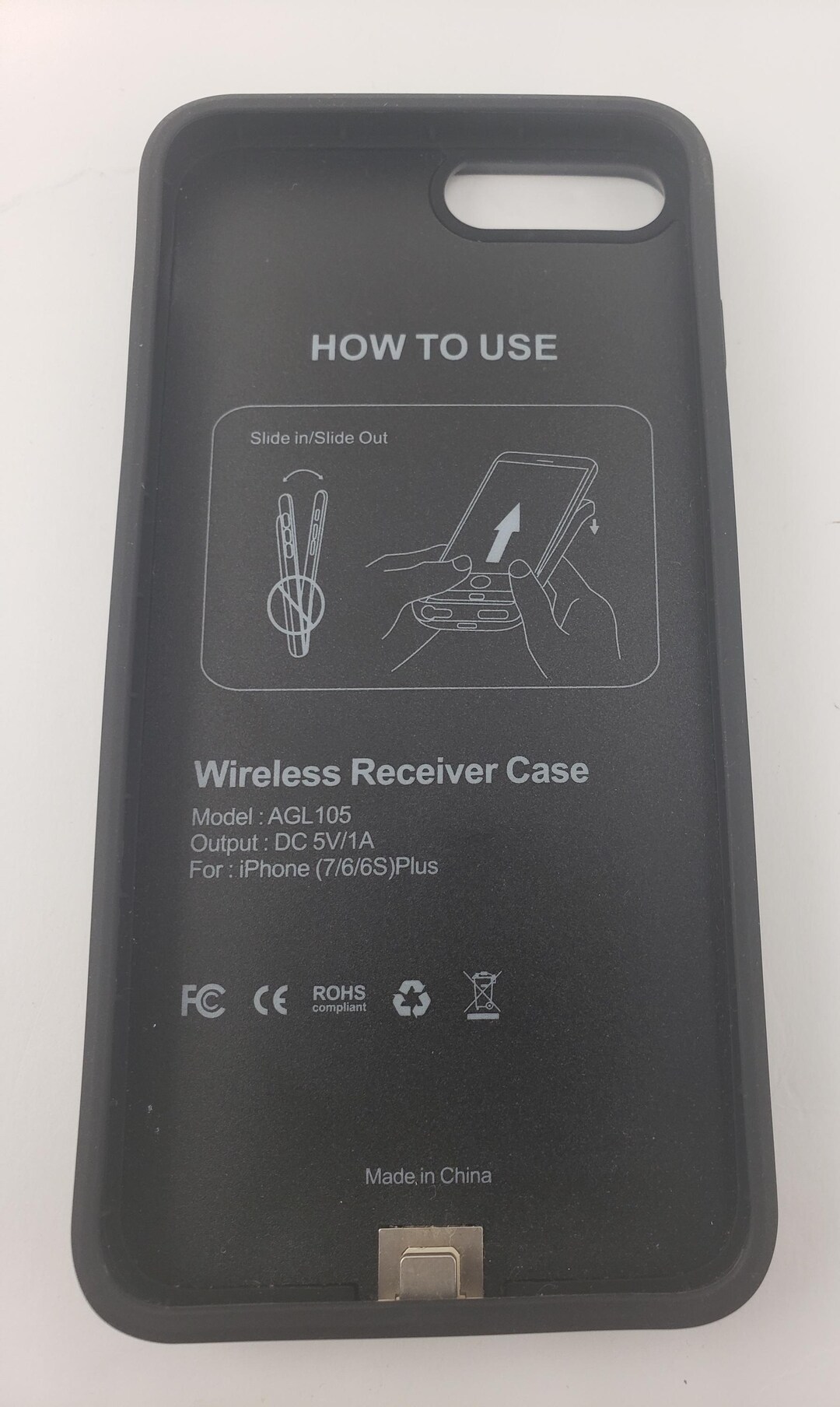 Black iPhone (7/6/6S) Plus Wireless Receiver Case - Etsy