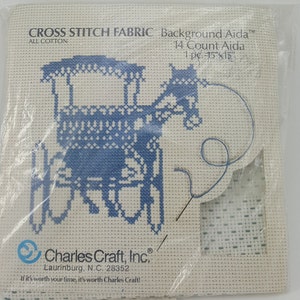 Charles Craft Cross Stitch Fabric,background Aida,14 Count Aida Cloth ...