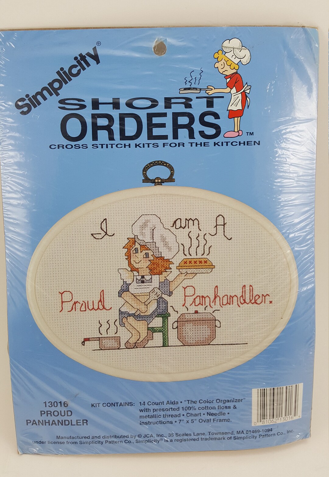 Vintage Simplicity Short Orders #13016 "proud Panhandler" Cross Stitch ...