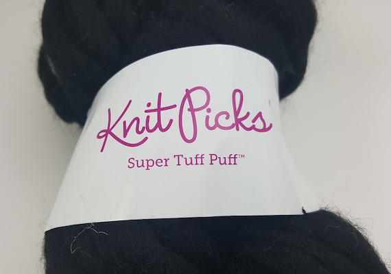 Knit Picks Super Tuff Puff Yarn Black - Etsy México
