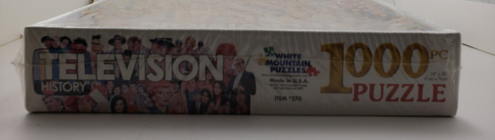 2005 White Mountain Puzzles # 270 "television History" 1000 Piece ...
