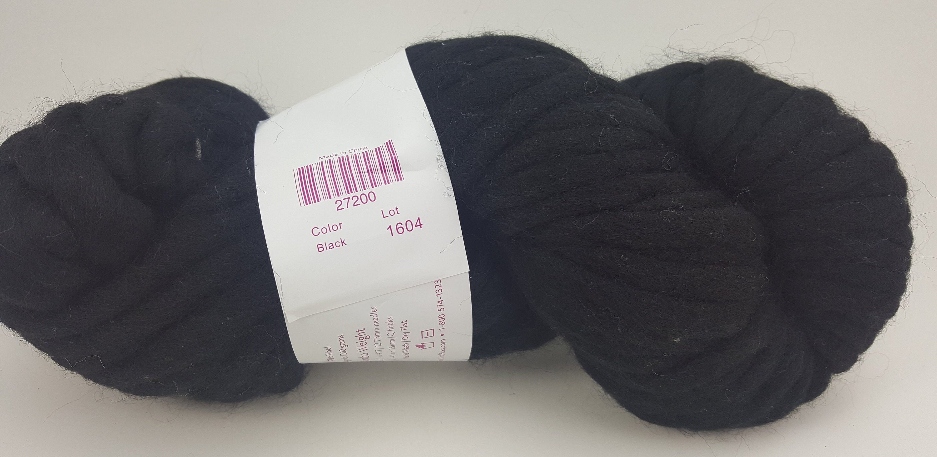 Knit Picks Super Tuff Puff Yarn Black - Etsy México