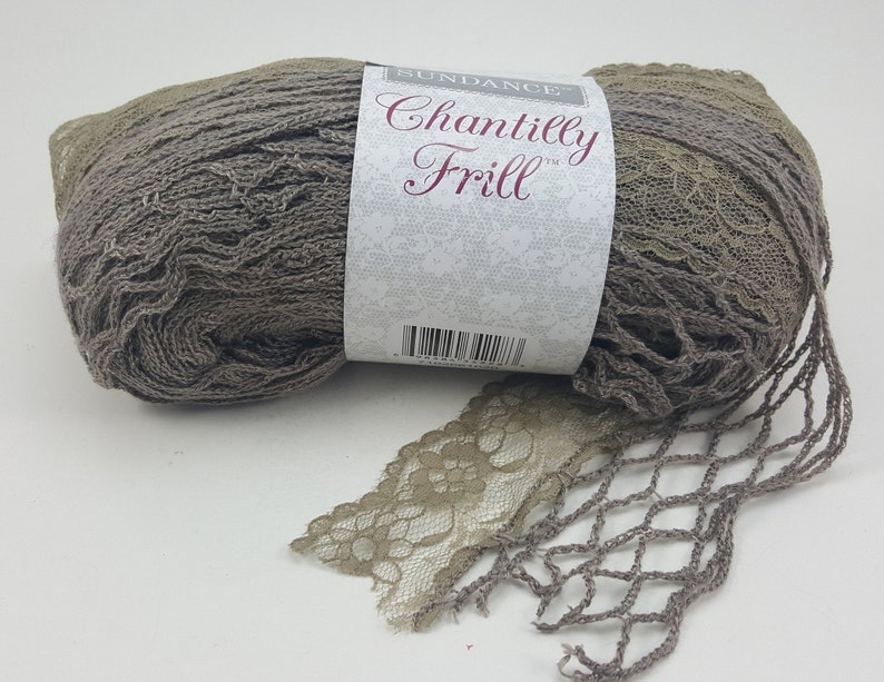 Sundance Chantilly Frill "gray" Lace Yarn - Etsy