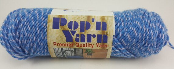 Pop'n Yarn sky Blue Pink Premier Quality Yarn | Etsy