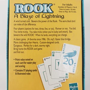 Parker Brothers Hasbro 2001 rook Card Game - Etsy
