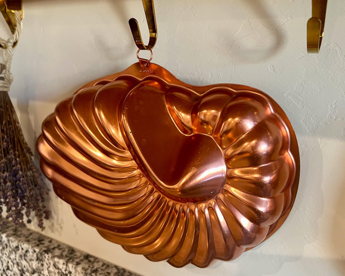 Vintage Copper Seashell Shaped Jello or Baking Mold 11" - Etsy