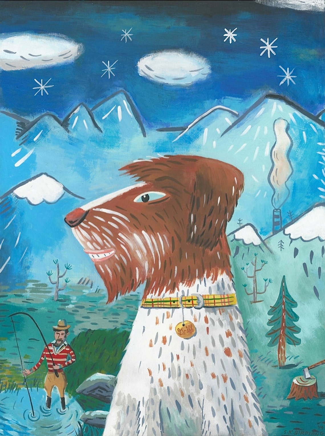 Griff, the Wire-haired Pointing Griffon. A Limited Edition Giclee Print ...