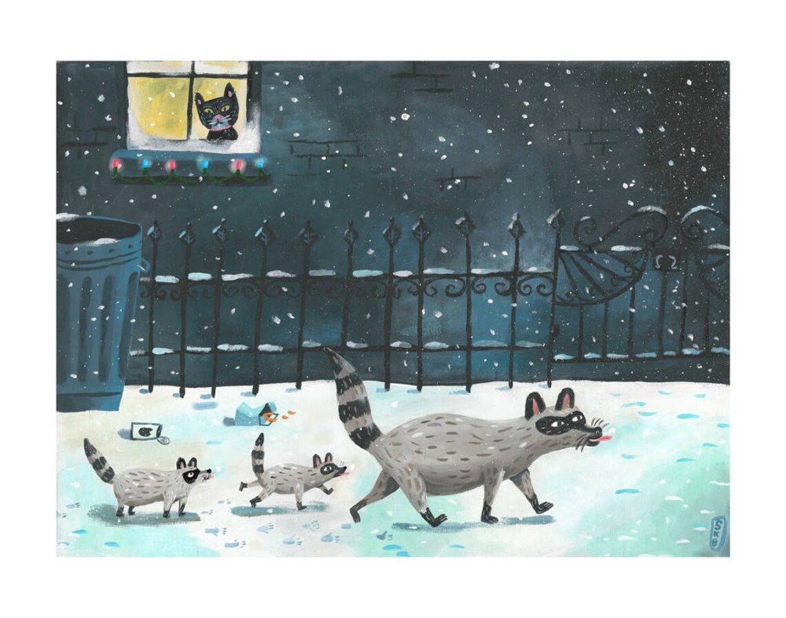 Snowflakes. A limited edition giclee print of an original | Etsy