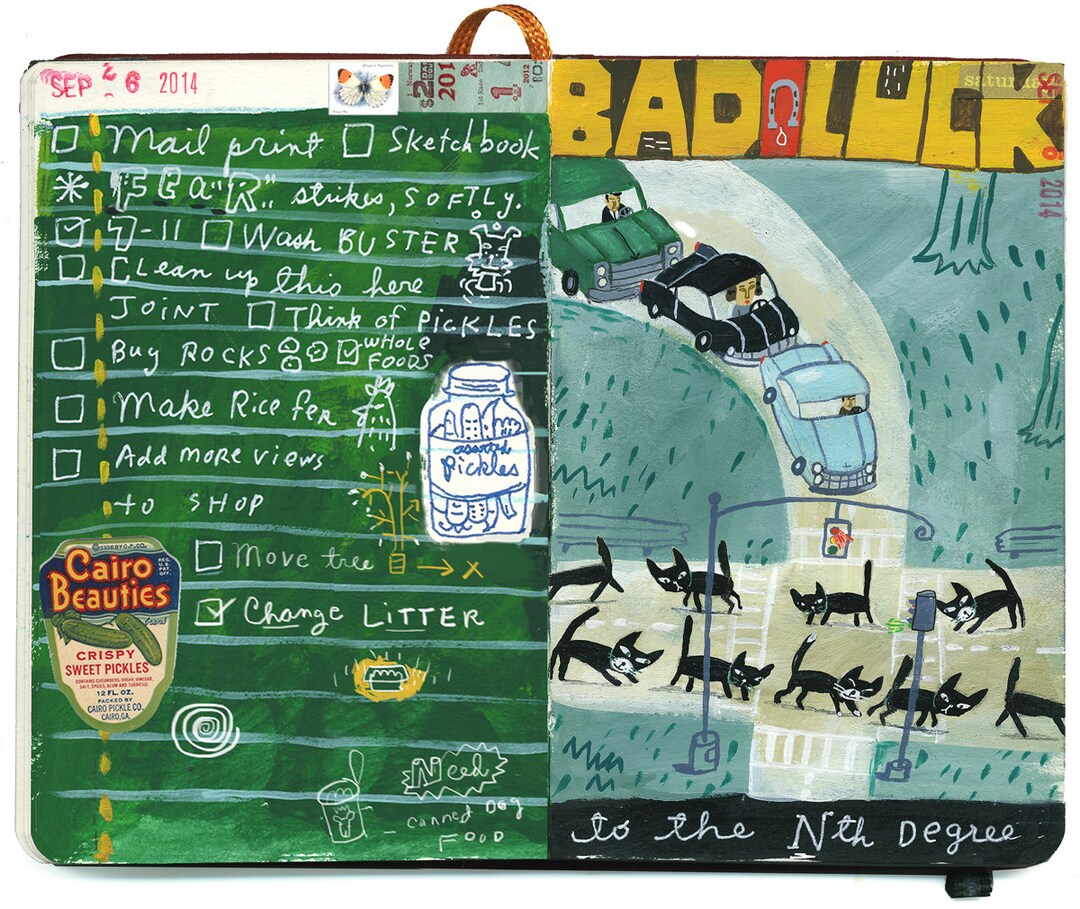 Bad Luck. A Limited Edition Giclee Print of an Original Illustration ...