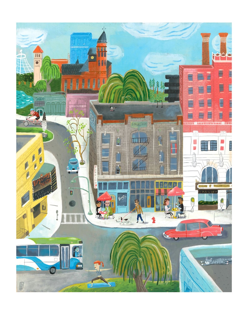 The Longbotham, Spokane, Washington . A Limited Edition Giclee Print of ...