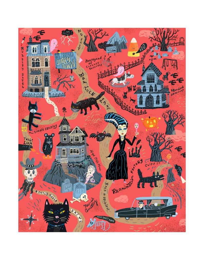 Scary Town. A Limited Edition Print of an Original - Etsy