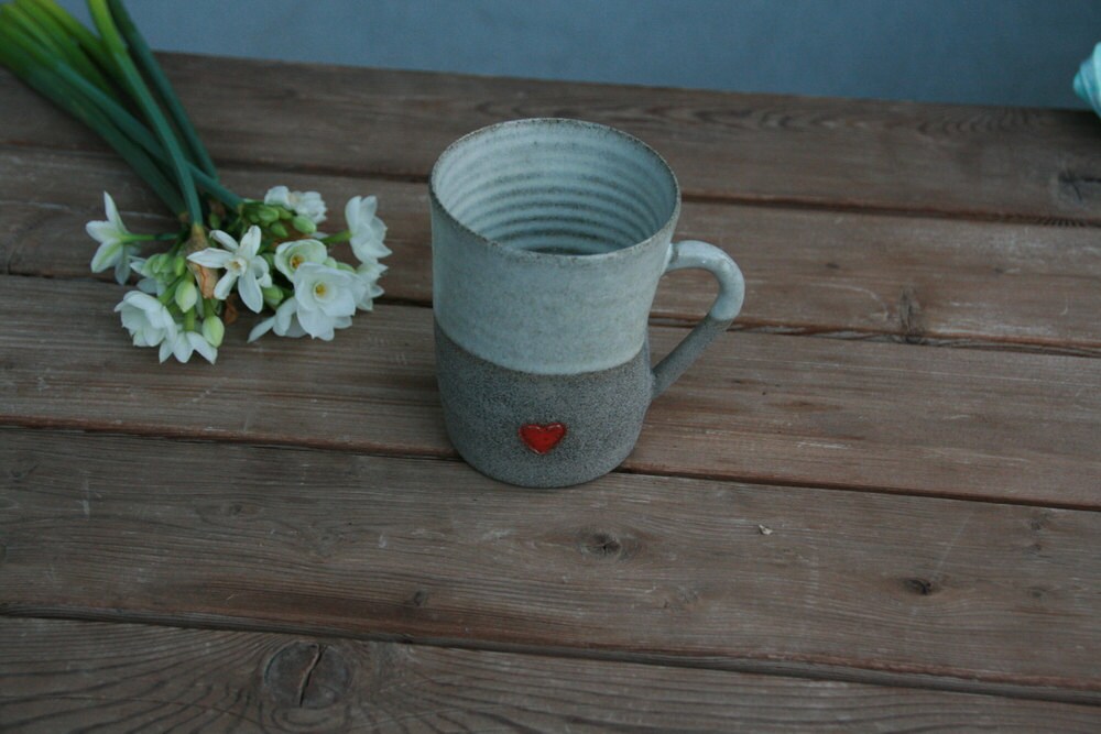 Hand Made Clay Coffee Mug With a Handle Pottery Coffee Matt - Etsy