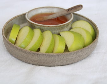 Apple and Honey Plate Set Ceramic, Apple and Honey Dish, Rosh Hashanah ...