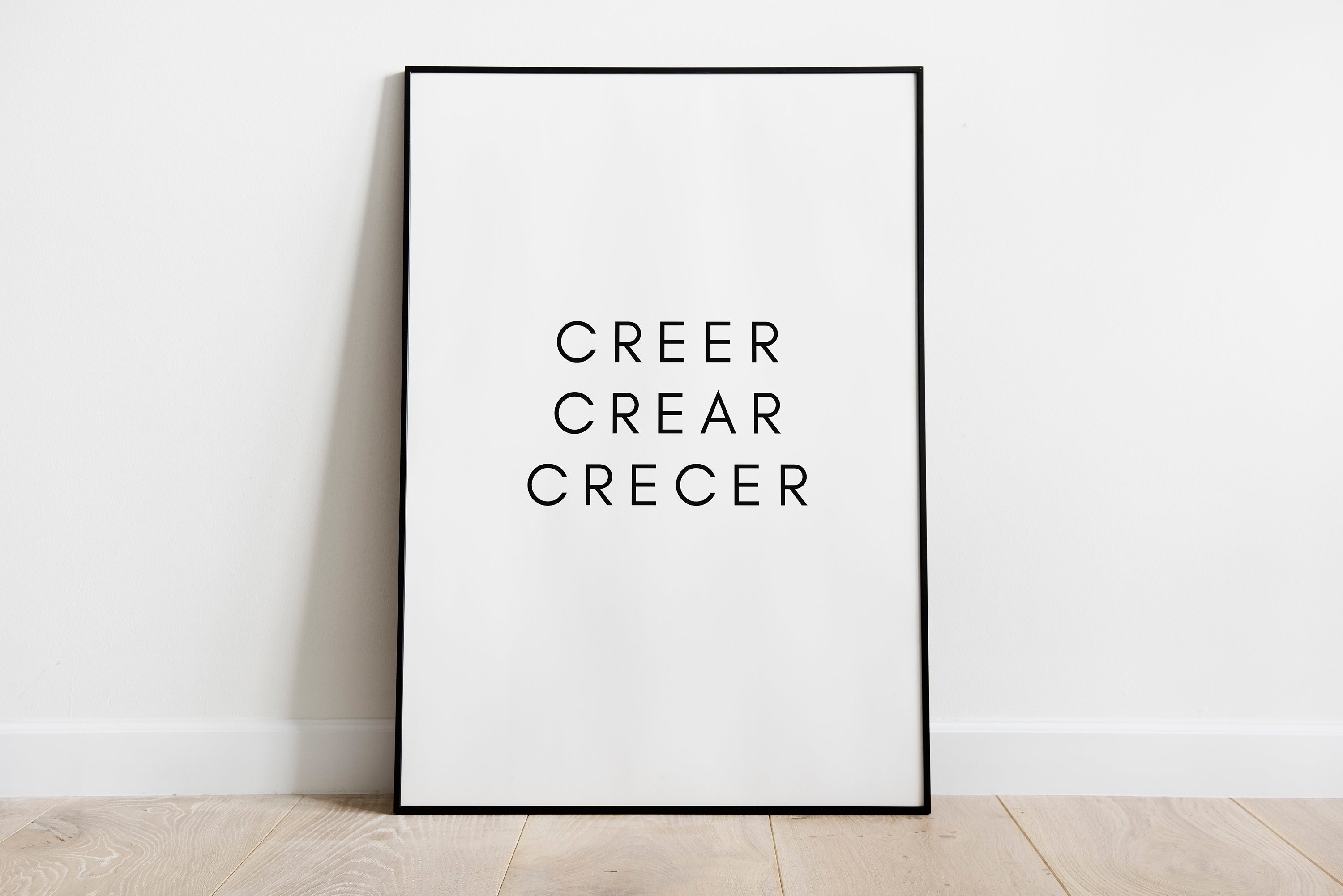Creer, Crear, Crecer, SPANISH Art, Latina Art, Spanish Wall Art, Latinx ...