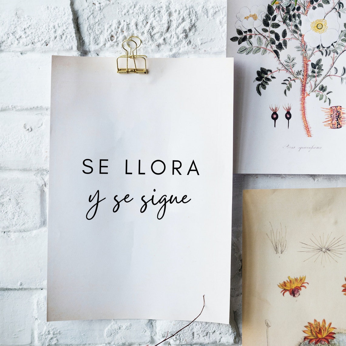 Se Llora Y Se Sigue Instant Download Latina Wallart Home Decor Wall Art ...