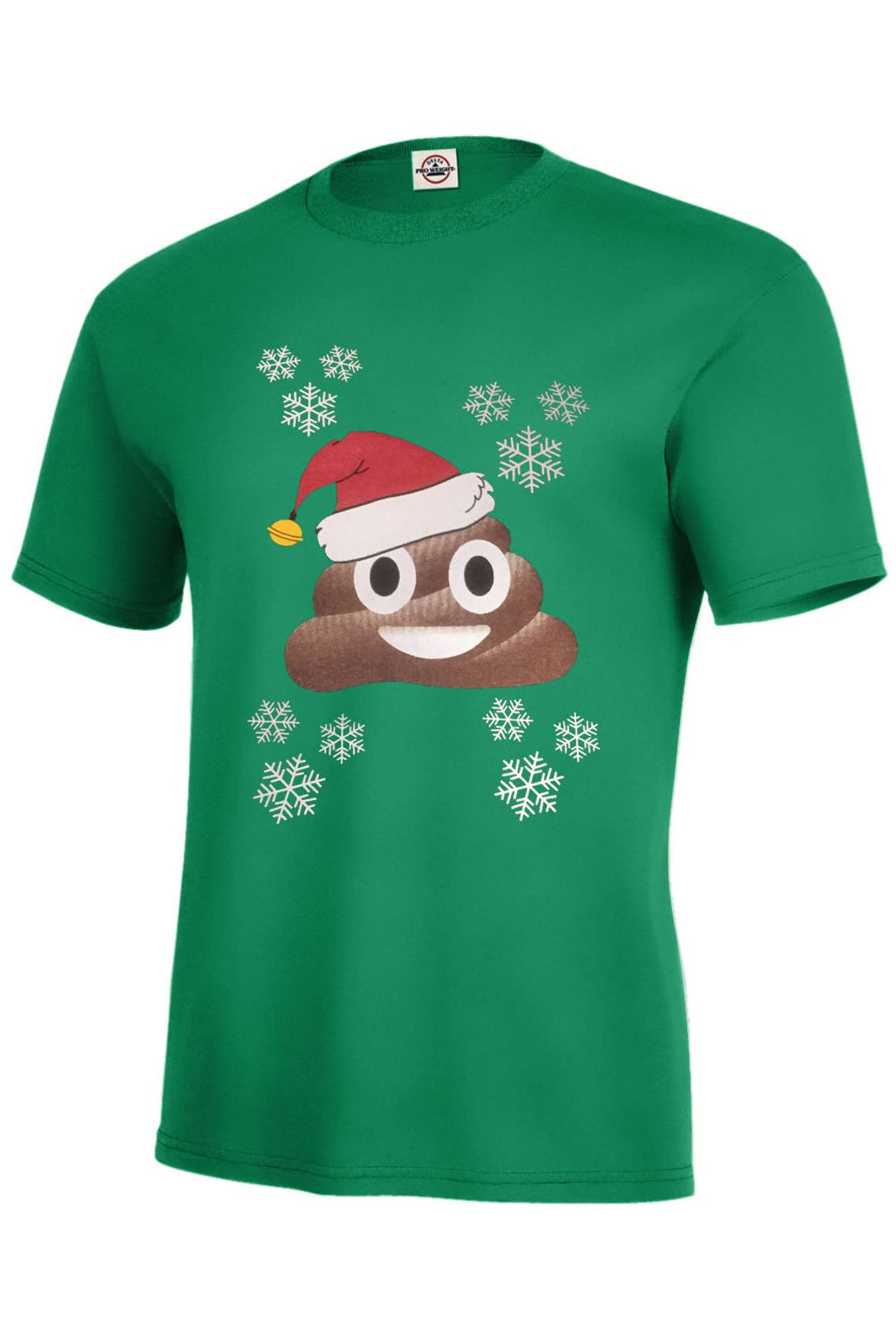 Funny Poop Emoji Santa Christmas Short Sleeve , Long Sleeve, T-shirt ...