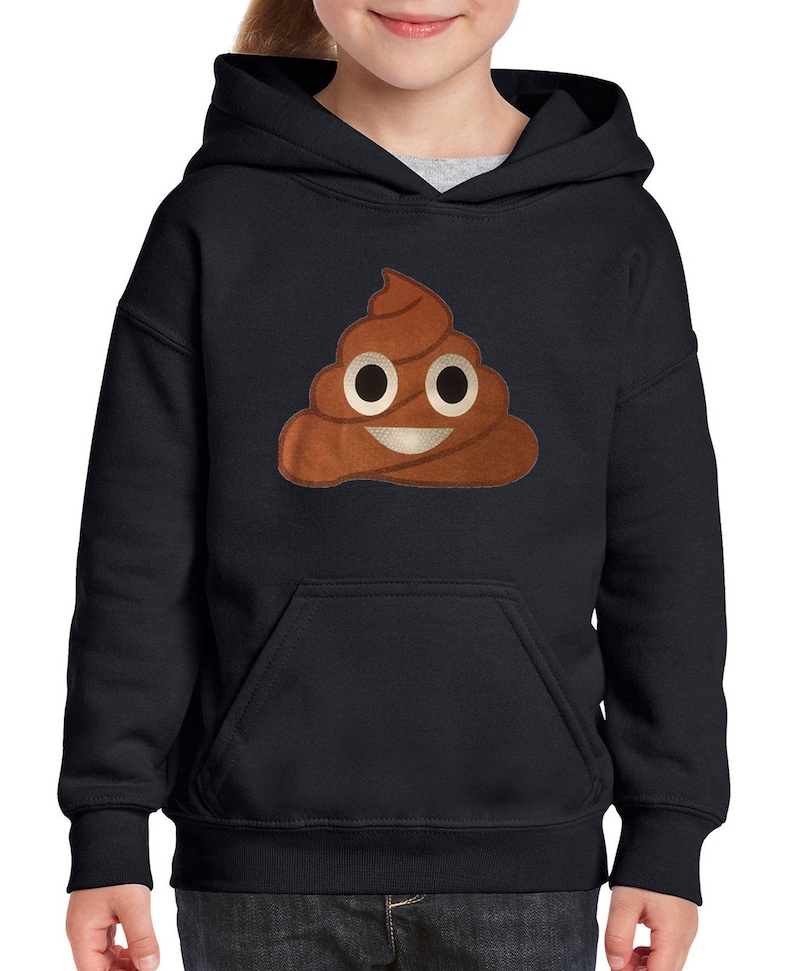 Poop Emoji Kids Hoodie Poop FUNNY SMILING POOP - Etsy