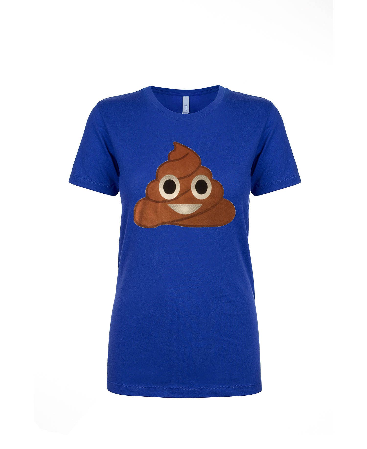 S#@T Emoji Women's Slim Cut T Shirt Poop FUNNY SMILING POOP - Etsy