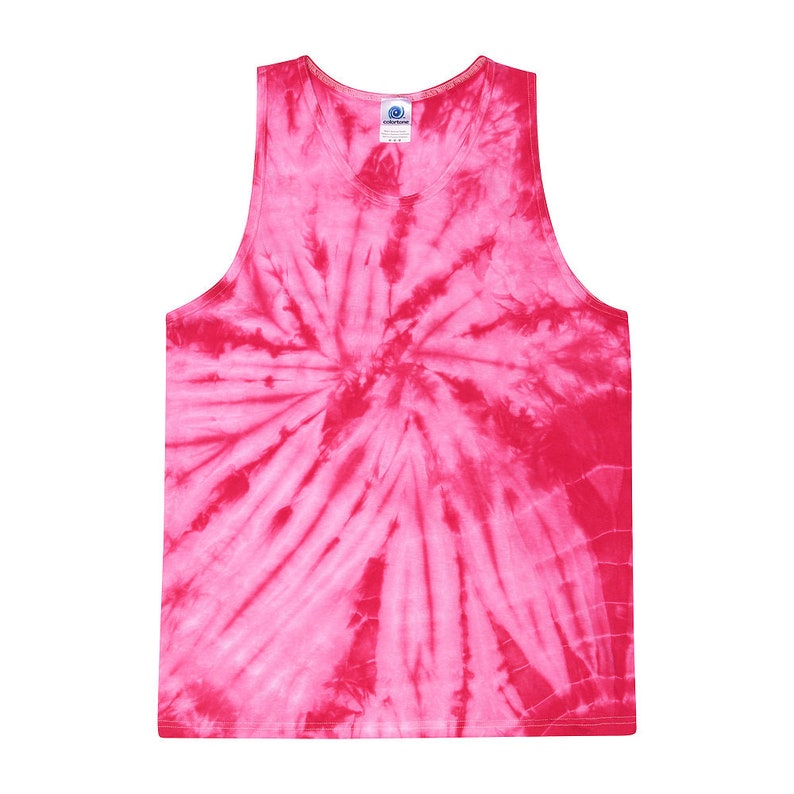 Tie Dye Tank Top Neon Bright Colors Fun New jersey knit tank | Etsy