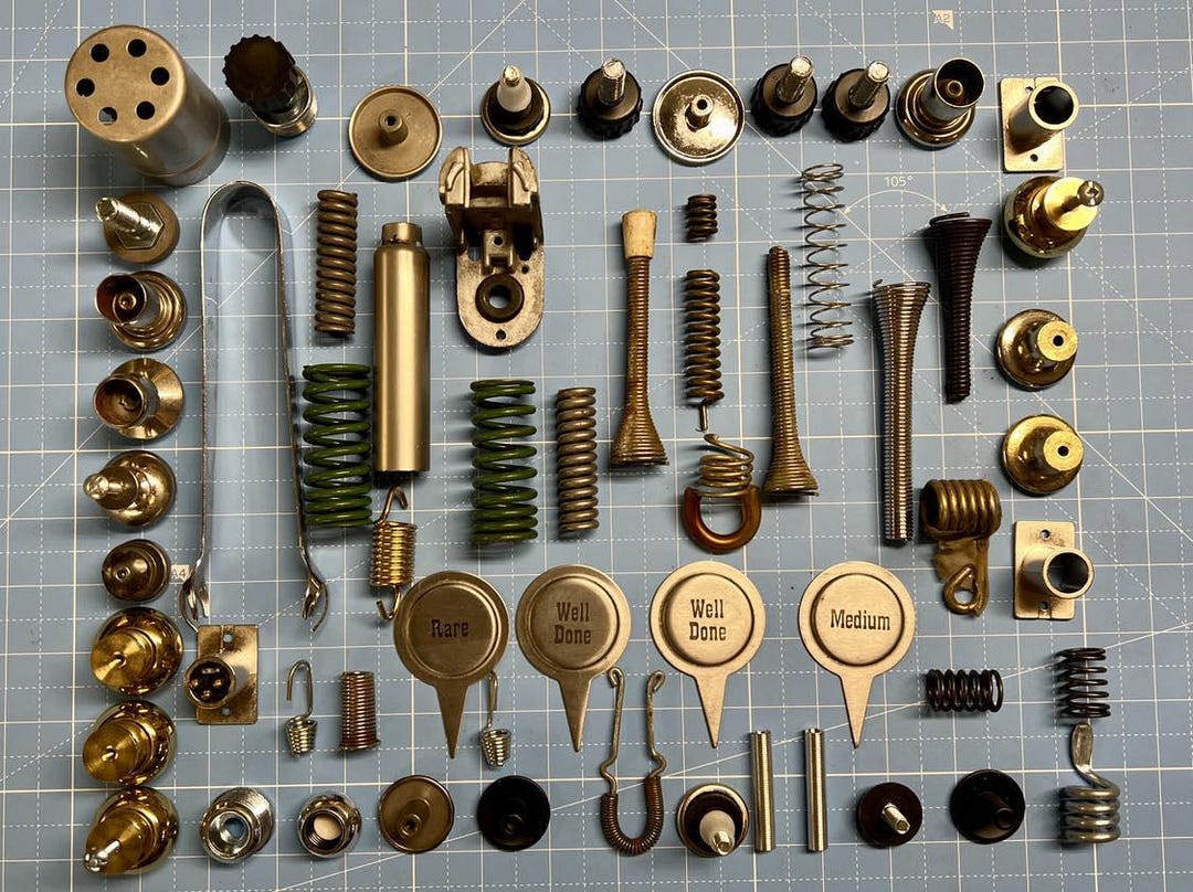 Large Lot of Small Industrial Hardware Springs Drawer Knobs Salvaged ...
