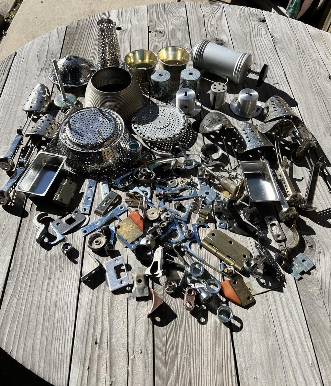 Huge Metal Junk Drawer Lot of Kitchen Utensils Hardware Robot Parts ...